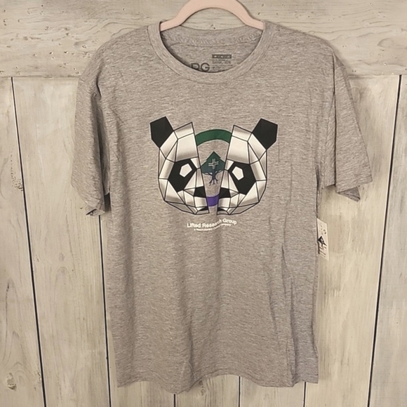 Lrg | Shirts | Lrg Lifted Research Group Mens Size Medium Geometric Panda Gray Tshirt Nwt | Poshmark
